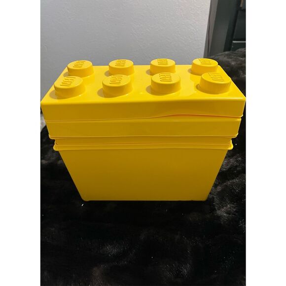 Lego | Toys | Lego Storage Brick Case 8 Stud Large Yellow Container ...